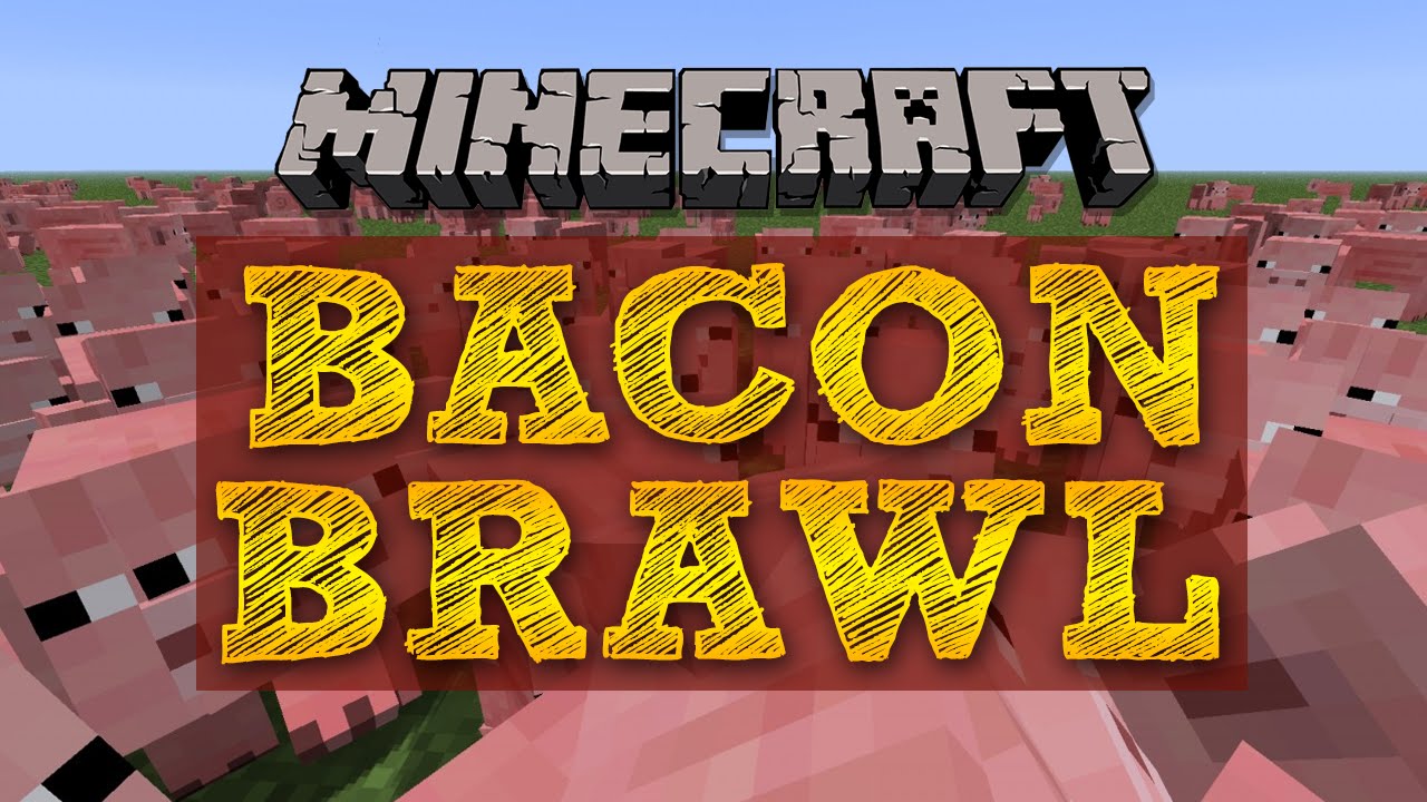 Minecraft BACON BRAWL #1 with Vikkstar, JeromeASF & HuskyMudkipz - YouTube