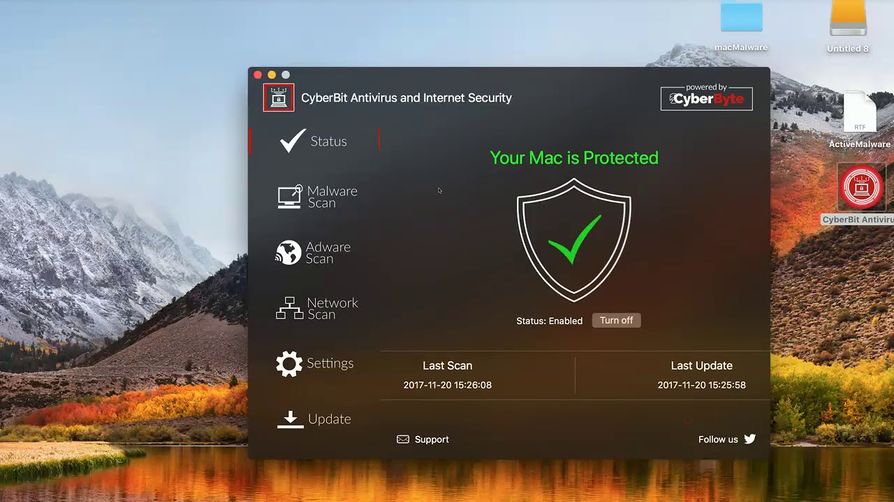 CyberByte Antivirus for Mac - YouTube