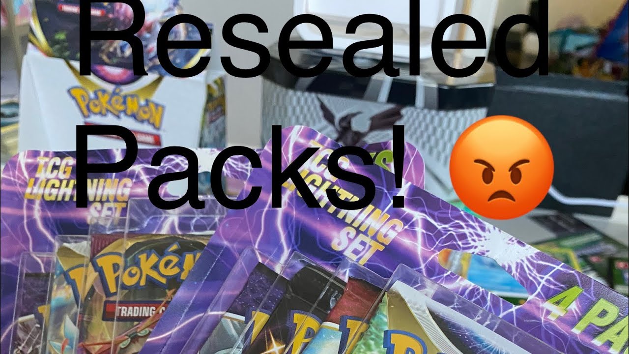 New Pokemon TCG Lightning Set! Resealed Packs!!!! 😡 - YouTube