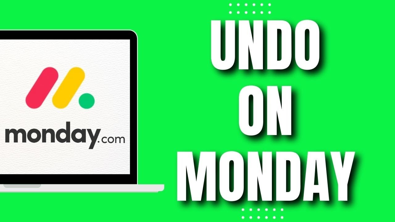 How To Undo on Monday.com (Updated) - YouTube
