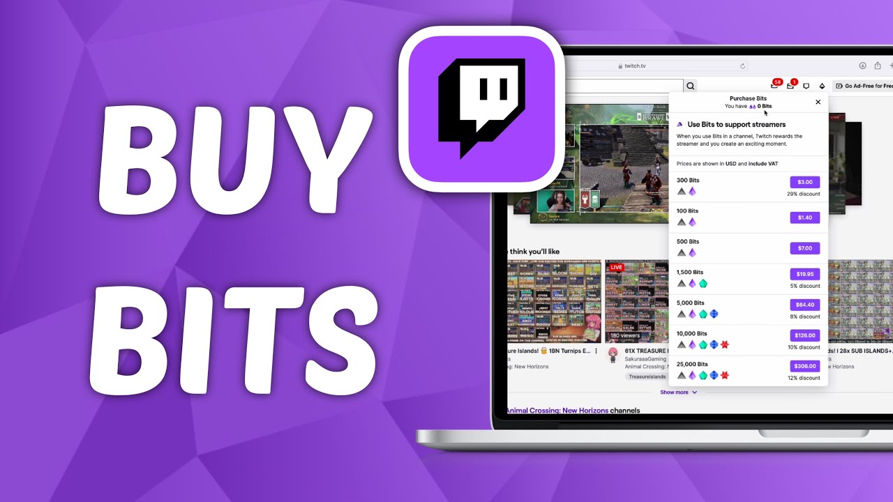 How to Buy Bits on Twitch - YouTube