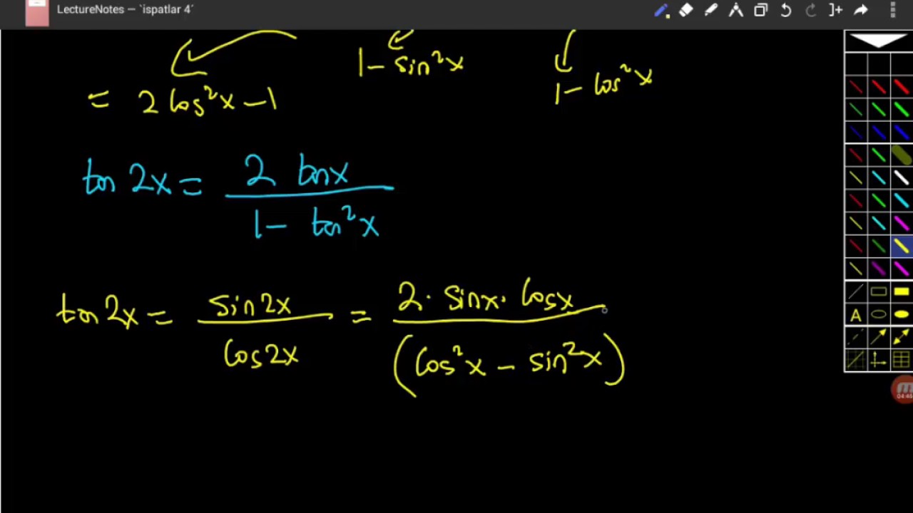 📣İSPAT📣Yarım açı formülleri - YouTube