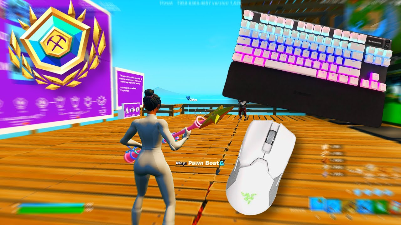 Steelseries Apex Pro ASMR Chill🤩Satisfying Gameplay Keyboard Fortnite ...