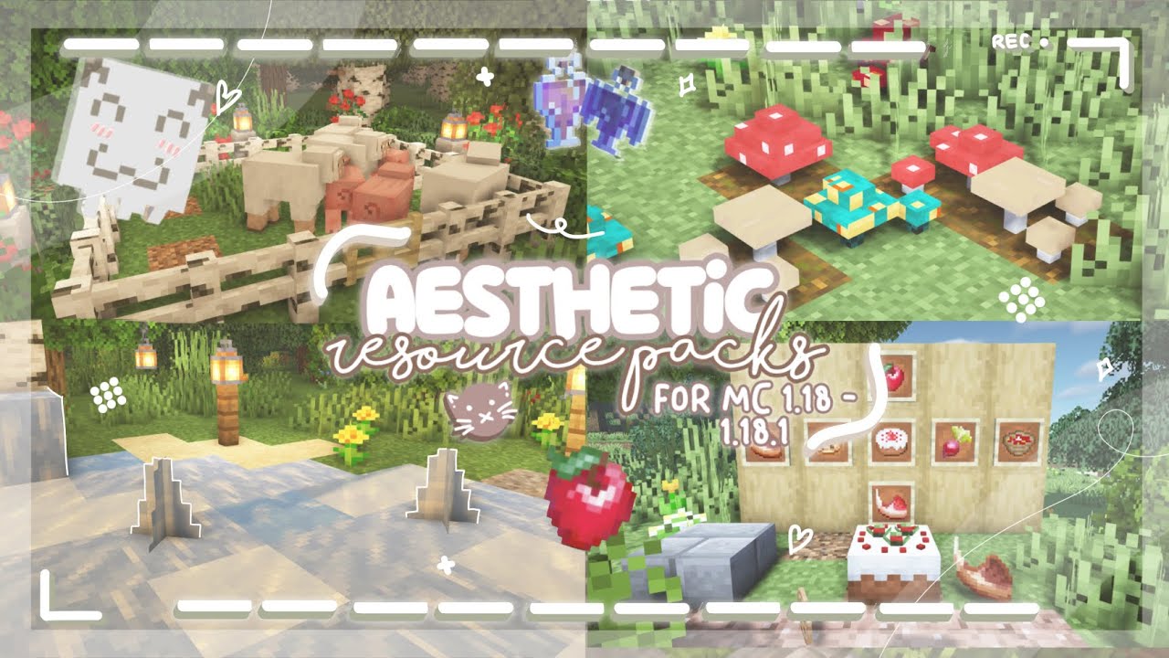 🍓 Aesthetic resource/texture packs ー for minecraft 1.18 - 1.18.1 - YouTube