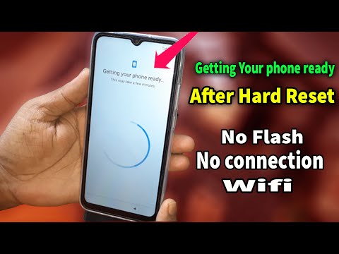 Getting your phone ready after hard reset, Checking updated, Wifi connection, No flash