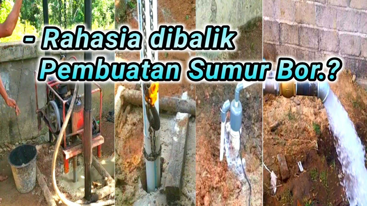 PROSES BUAT SUMUR BOR DALAM 50 METER - YouTube