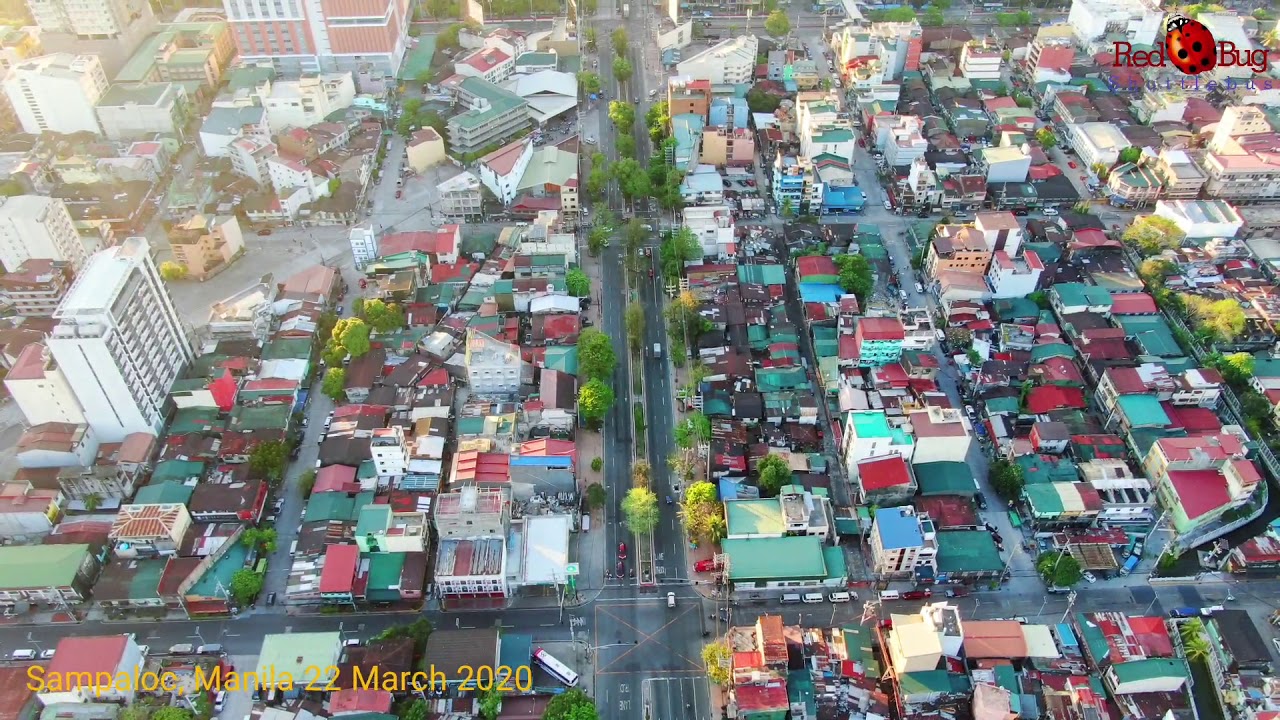 Sampaloc Manila on Drone's Eyeview 22 March 2020 - YouTube