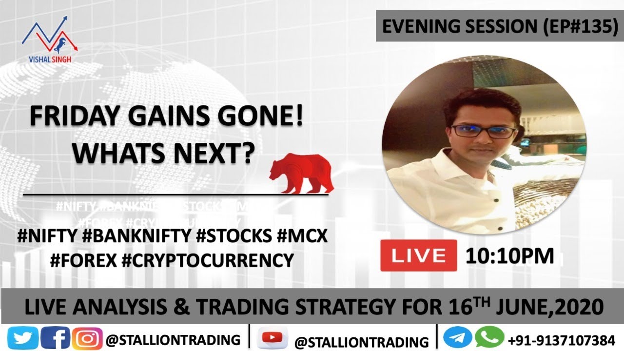 Evening Session(Ep#135) Friday gains gone! Whats next? Live #Nifty ...
