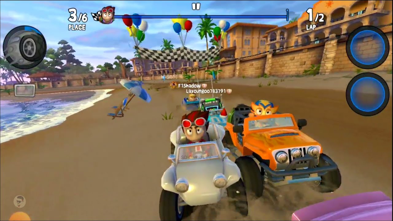 Beach Racing 🚕️ Off road track 25-01-20 jeep & car feel 🏝️ #car #racing ...