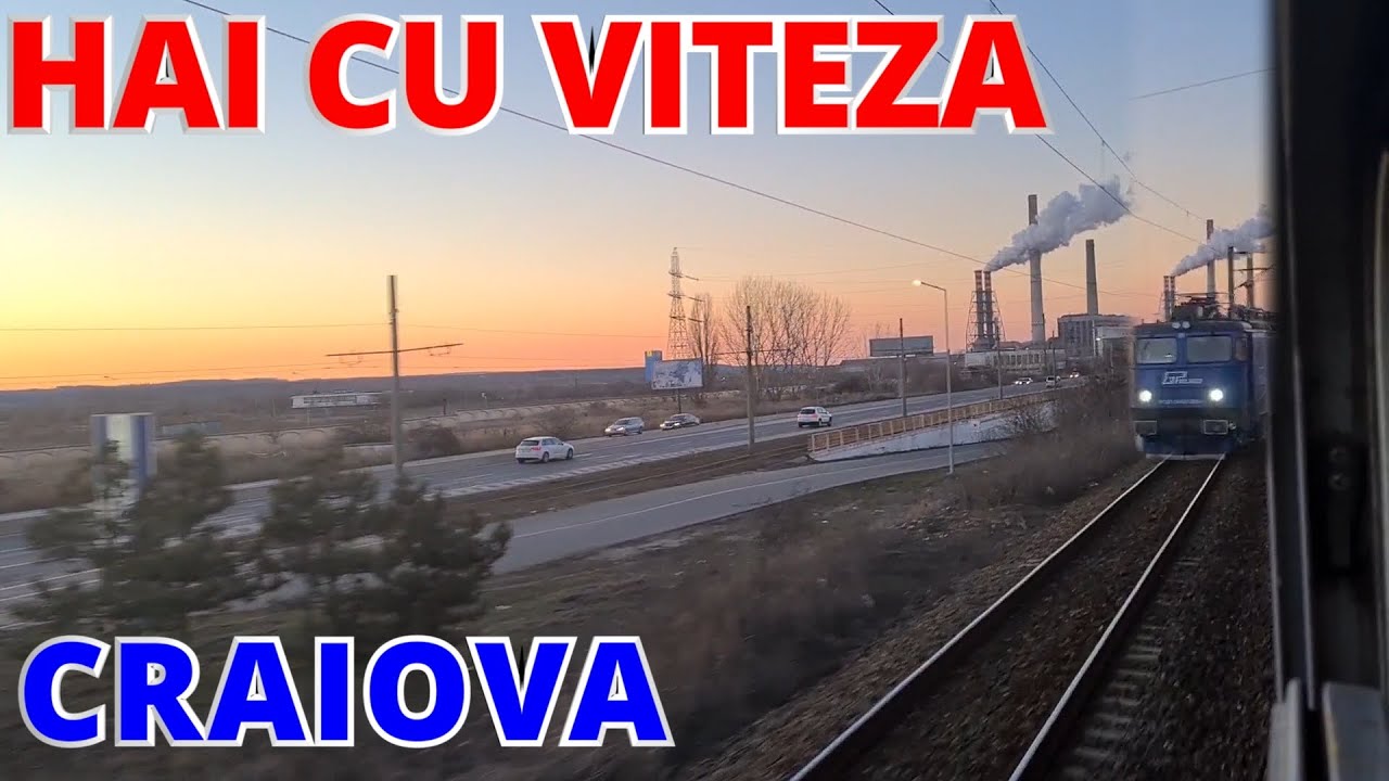 CRAIOVA | Trecem cu trenul în viteză superioară prin oraș și depășim ...