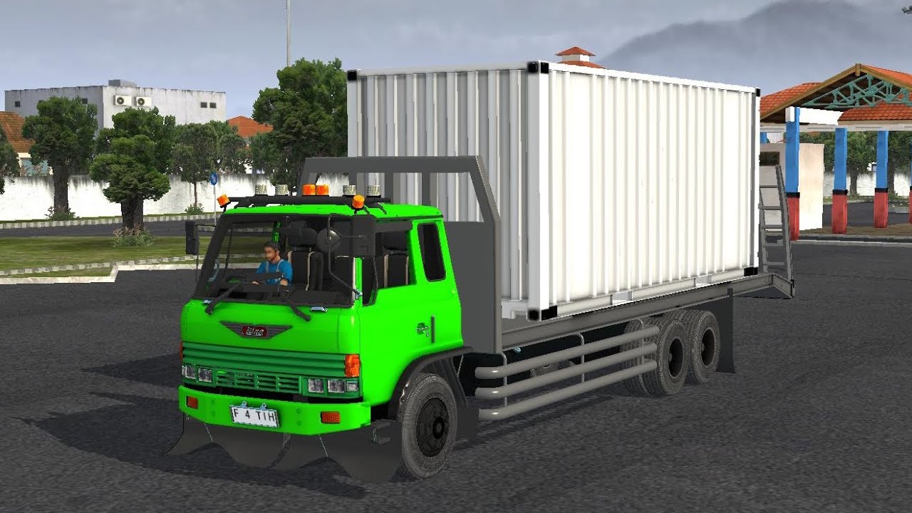 แจกมอดรถสิบล้อเทรลเลอร์ขนตู้ HINO SUMO bus simulator Indonesia - YouTube