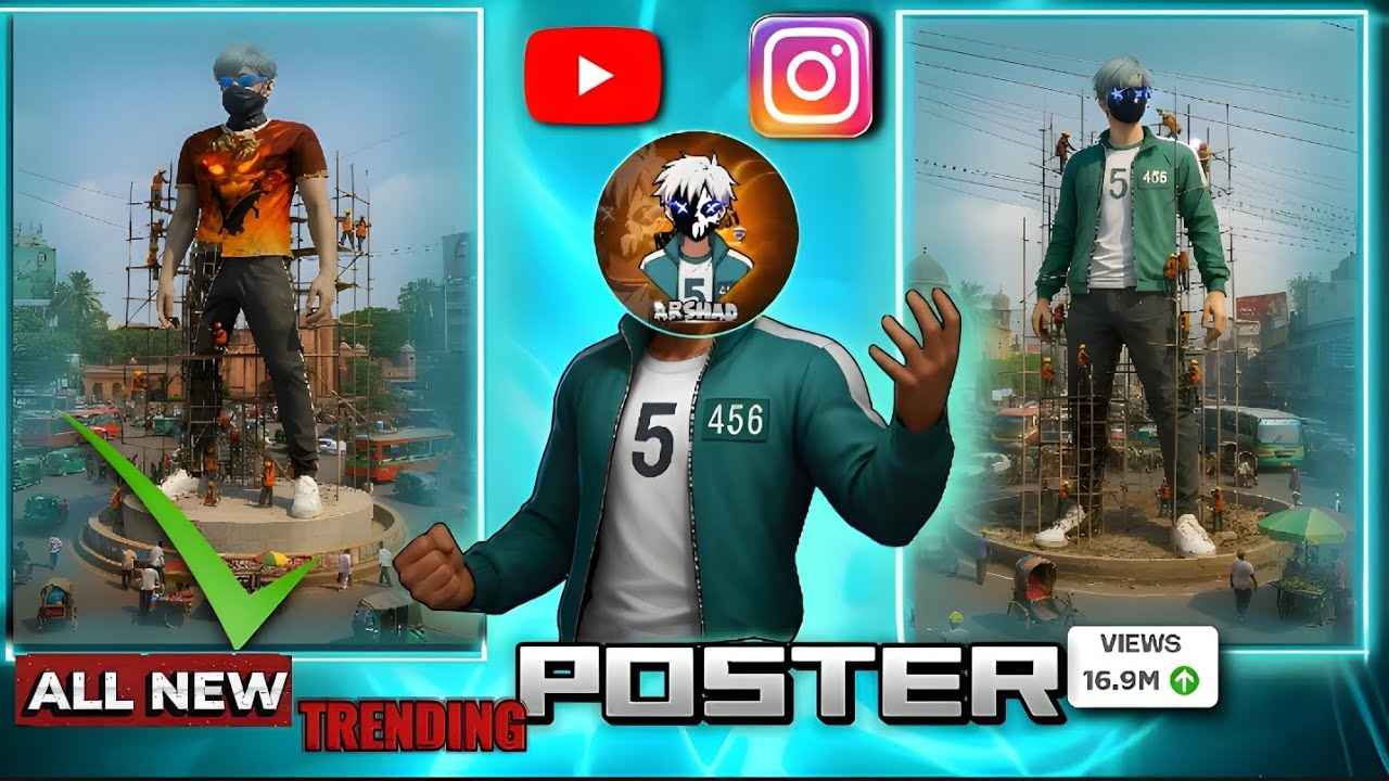 How to make free fire viral poster 😱 trening poster editing chatgpt ...