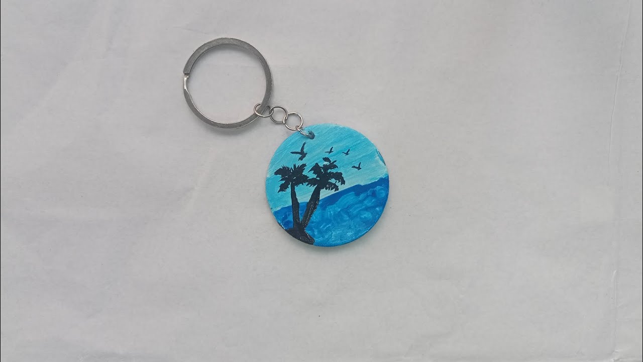 keychain art || easy art || easy painting - YouTube