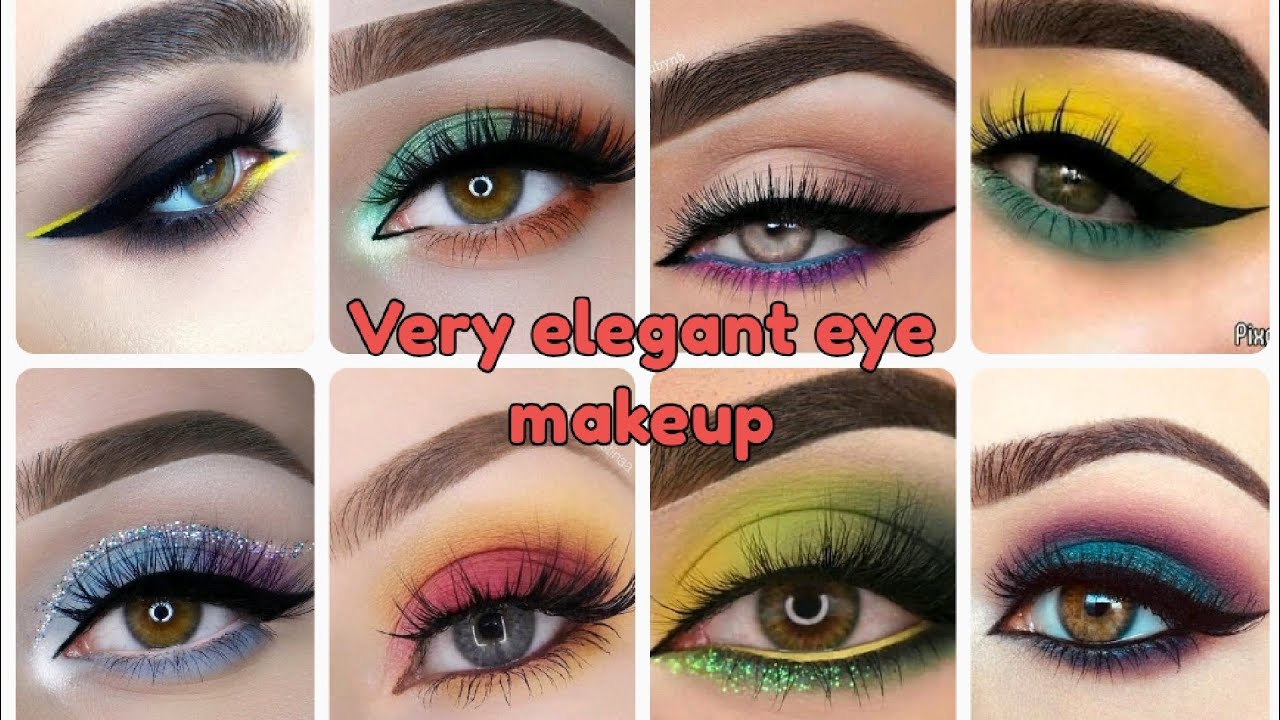 very beautiful elegant eyes makeup for girls - YouTube