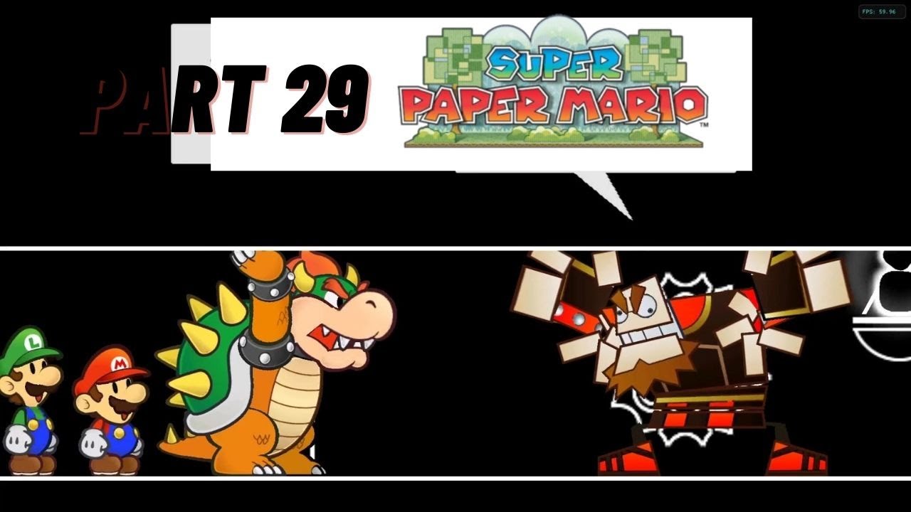 Super Paper Mario (2007) Chapter 8-1 (Castle Bleck) Bowser and O ...