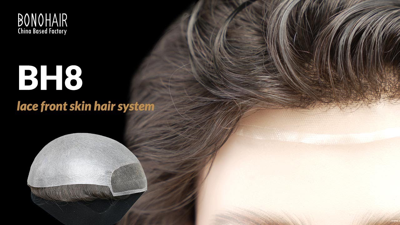 BH8 Lace Front Poly Hair System | Bono Hair Toupee Factory - YouTube
