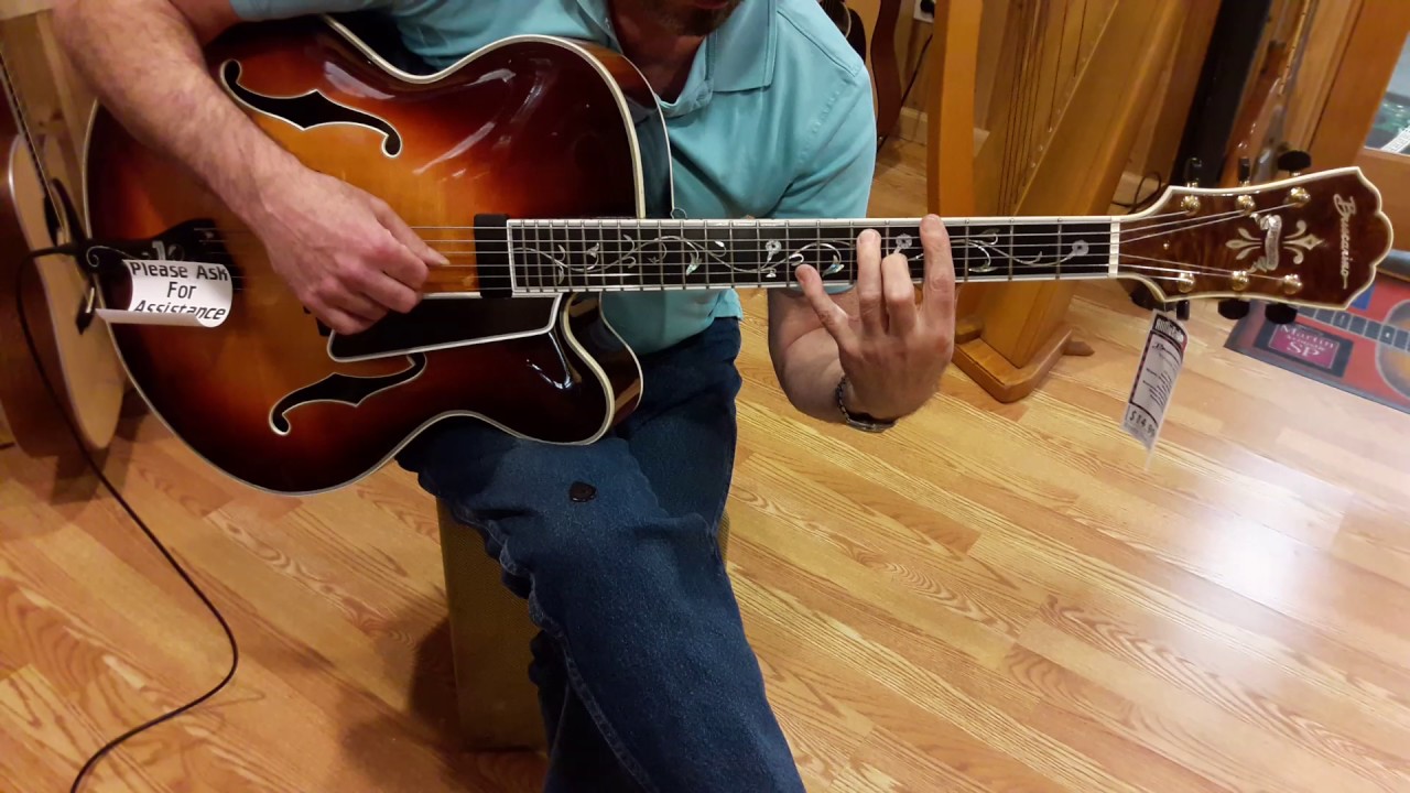Buscarino Virtuoso Custom Jazz Box Archtop Electric Guitar 1 - YouTube