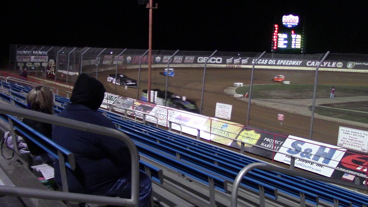 Lucas Fall Nationals Late Model Heat 4 10/7/16 - YouTube