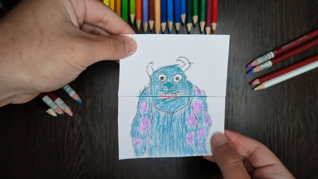 James Sullivan - Opens mouth. Coloring, How to draw - YouTube