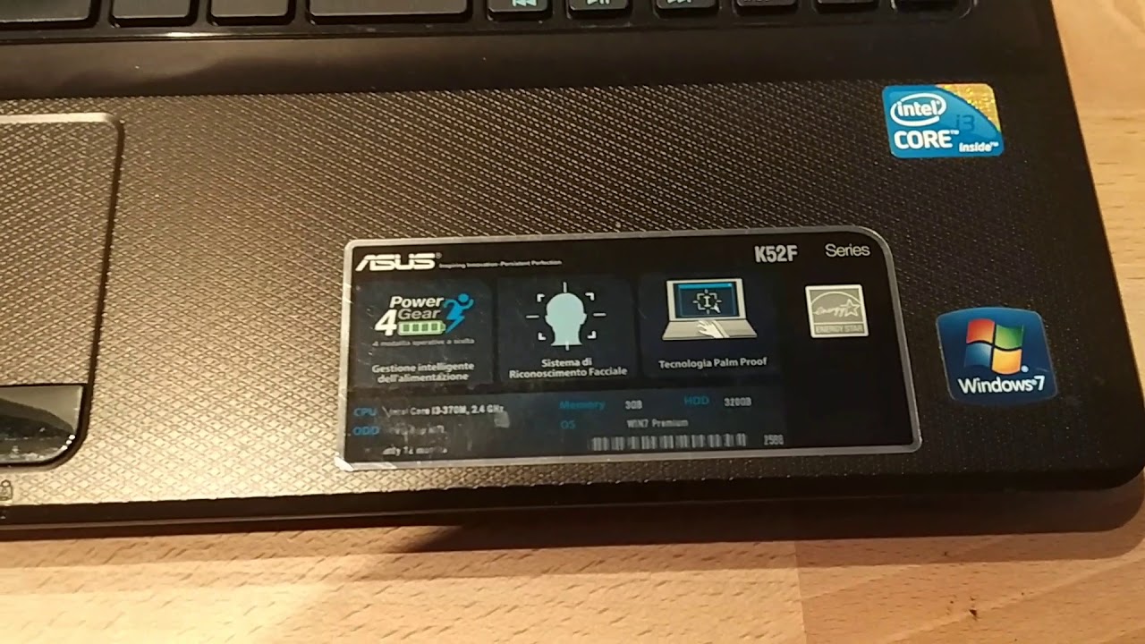 Asus k52f - YouTube