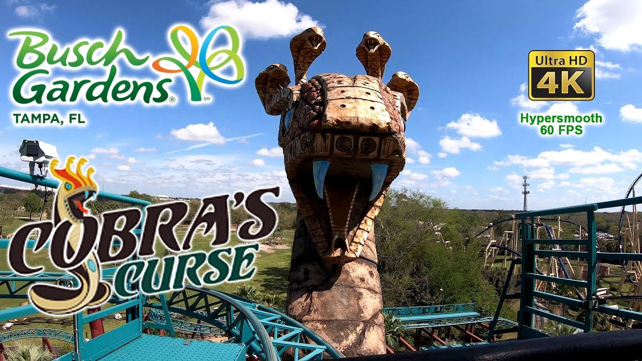 2019 Cobra's Curse Spinning Roller Coaster On Ride Ultra HD 4K 60 FPS ...