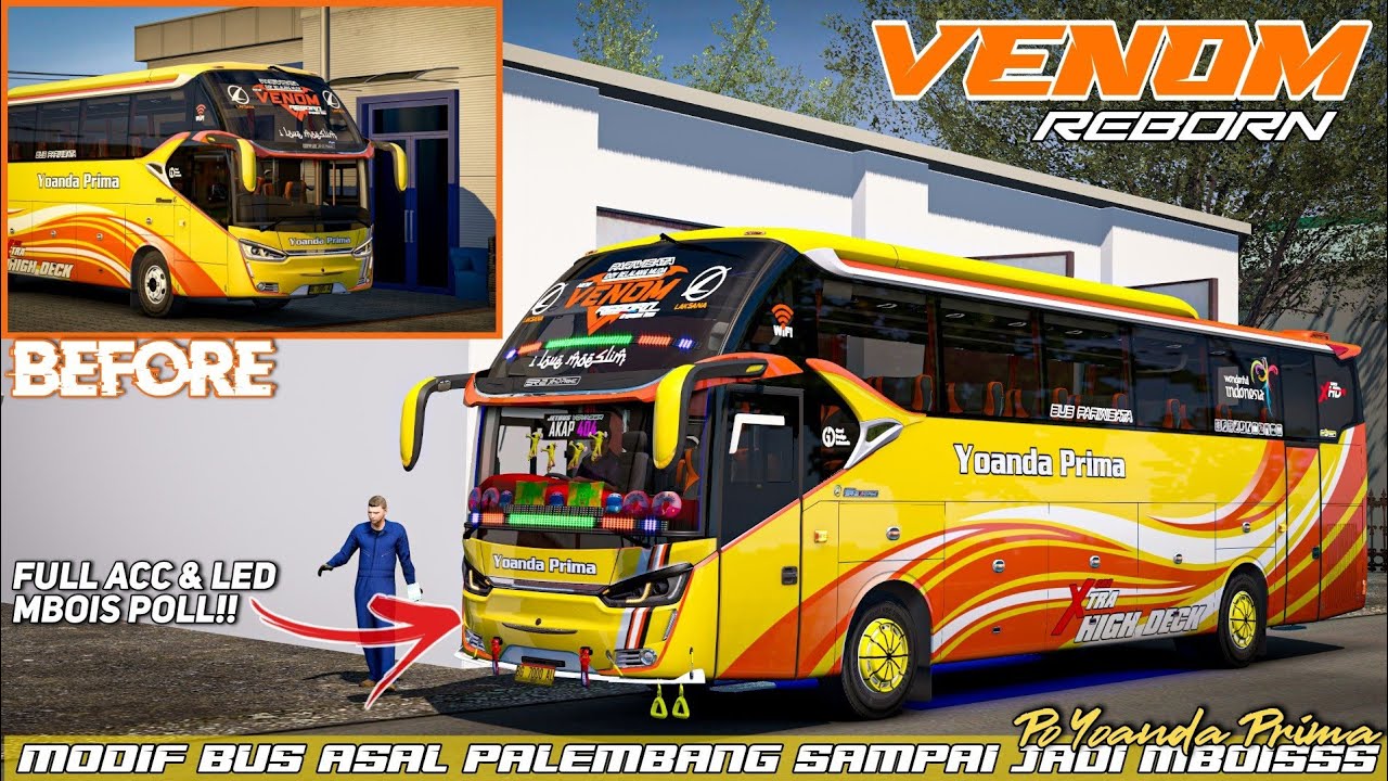 Modif Bus Yoanda Prima "Venom Reborn" Sampai Jadi Mboisss | ETS 2 ...