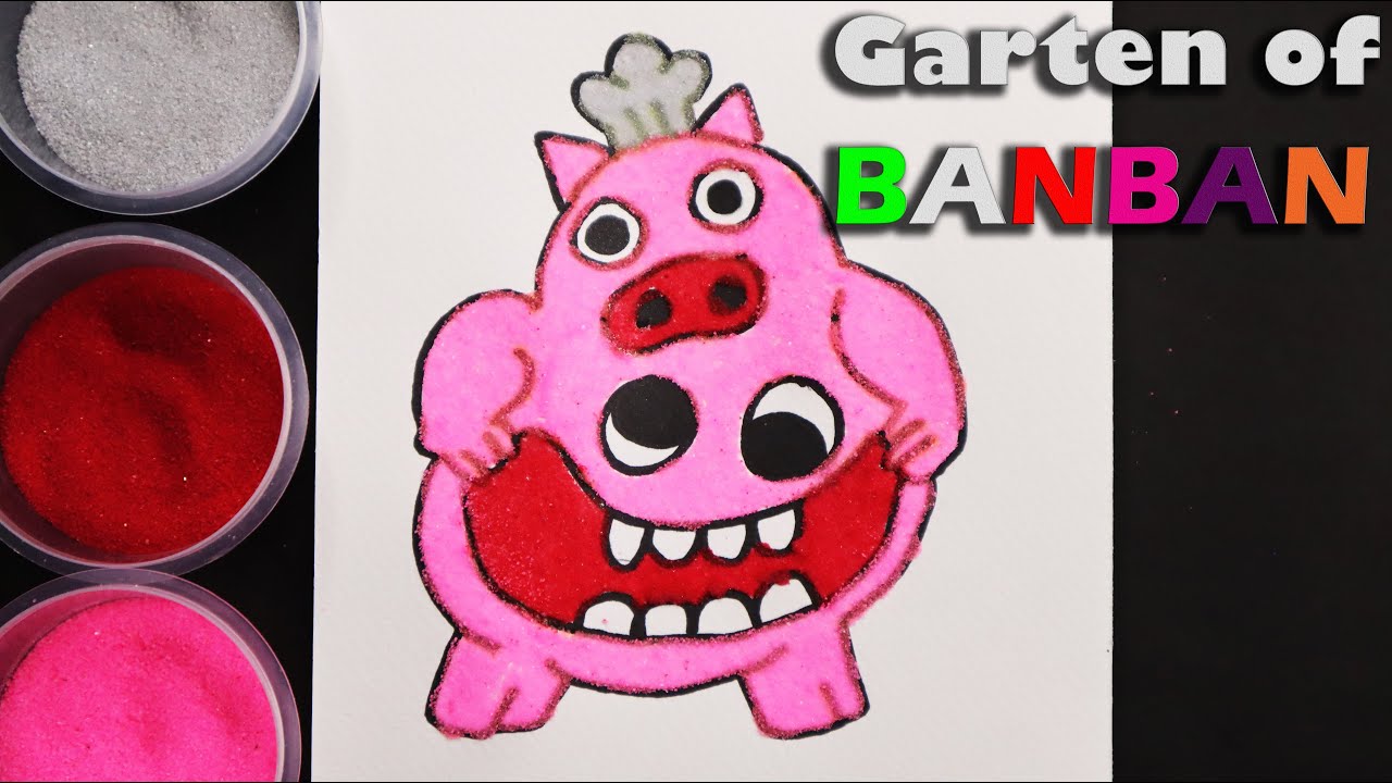 How to sand drawing CHEF PIGSTER from Garten of BANBAN chapter 3. # ...