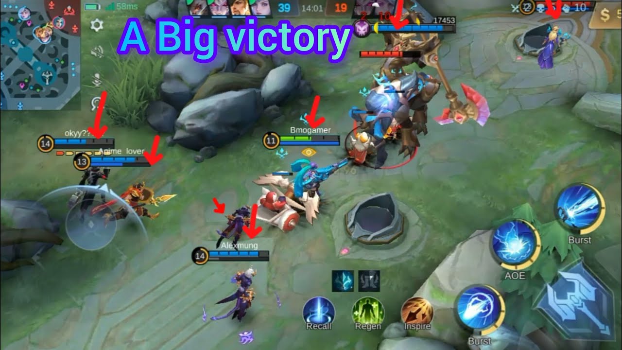 Mobile legends bang bang attack on the big enemies #viralvideo #games # ...