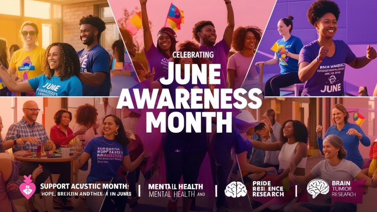June Awareness Month: Supporting Mental Health, Pride, and Brain Tumor ...