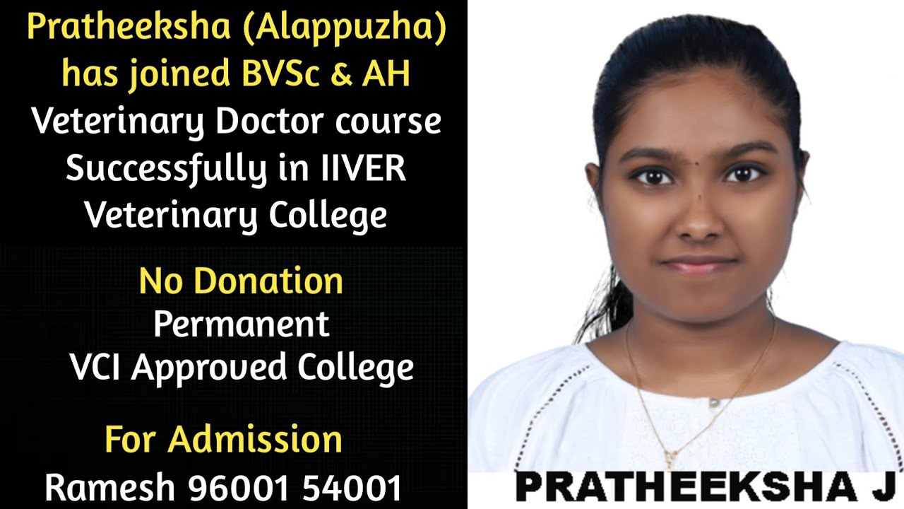 Pratheeksha (Alappuzha, Kerala) has joined BVSc & AH Veterinary Doctor ...