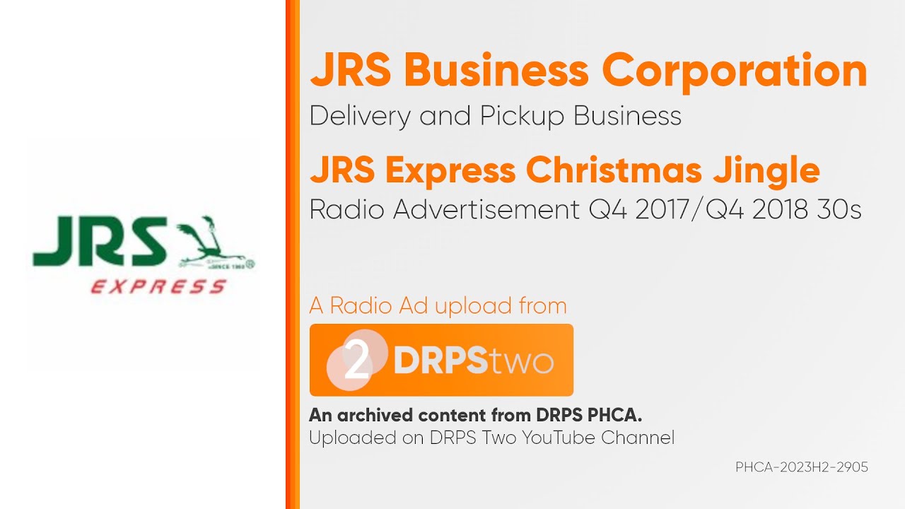JRS Express Christmas Jingle Radio Ad Q4 2017/Q4 2018 30s - YouTube