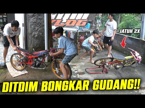 DITDIM BONGKAR GUDANG KELUARKAN SEMUA SEPEDA DRAG DAN TRAILNYA..
