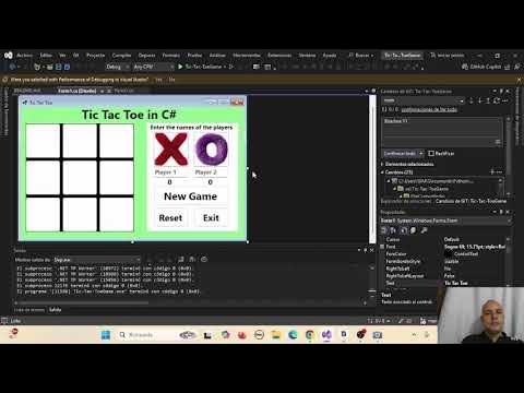 CSE310 Tic Tac Toe in C# - YouTube