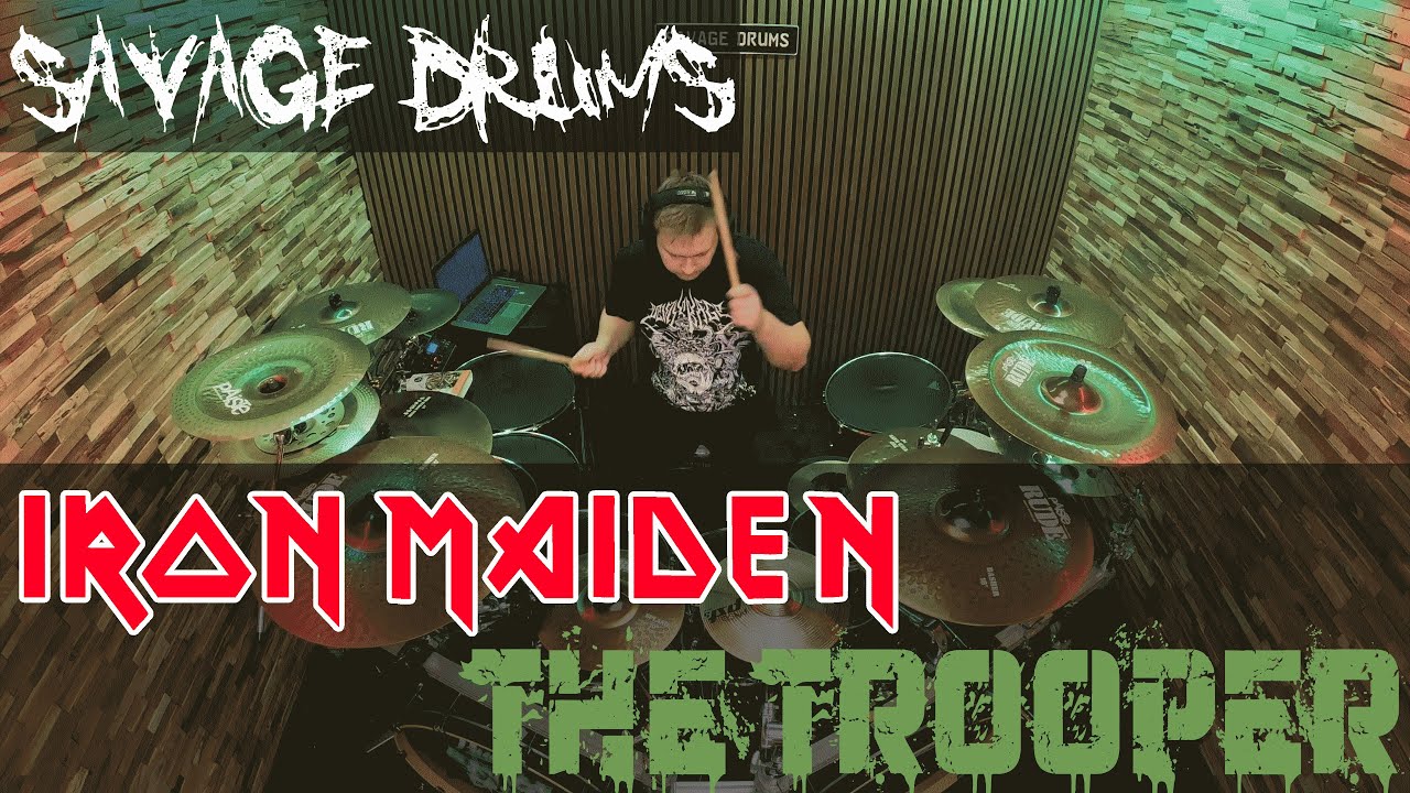 Iron Maiden - The Trooper - Drum Cover - YouTube