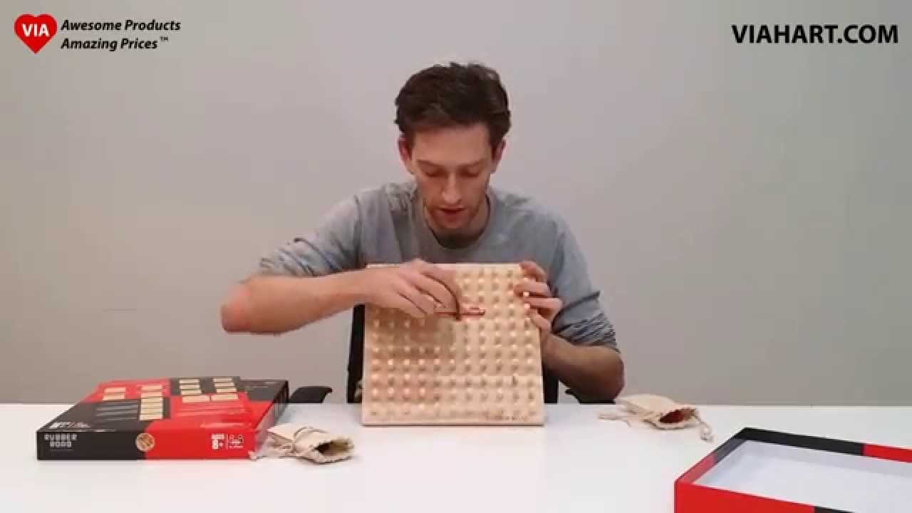 Rubber Road Rubber Band Wooden Board Game and Pegboard from VIAHART ...