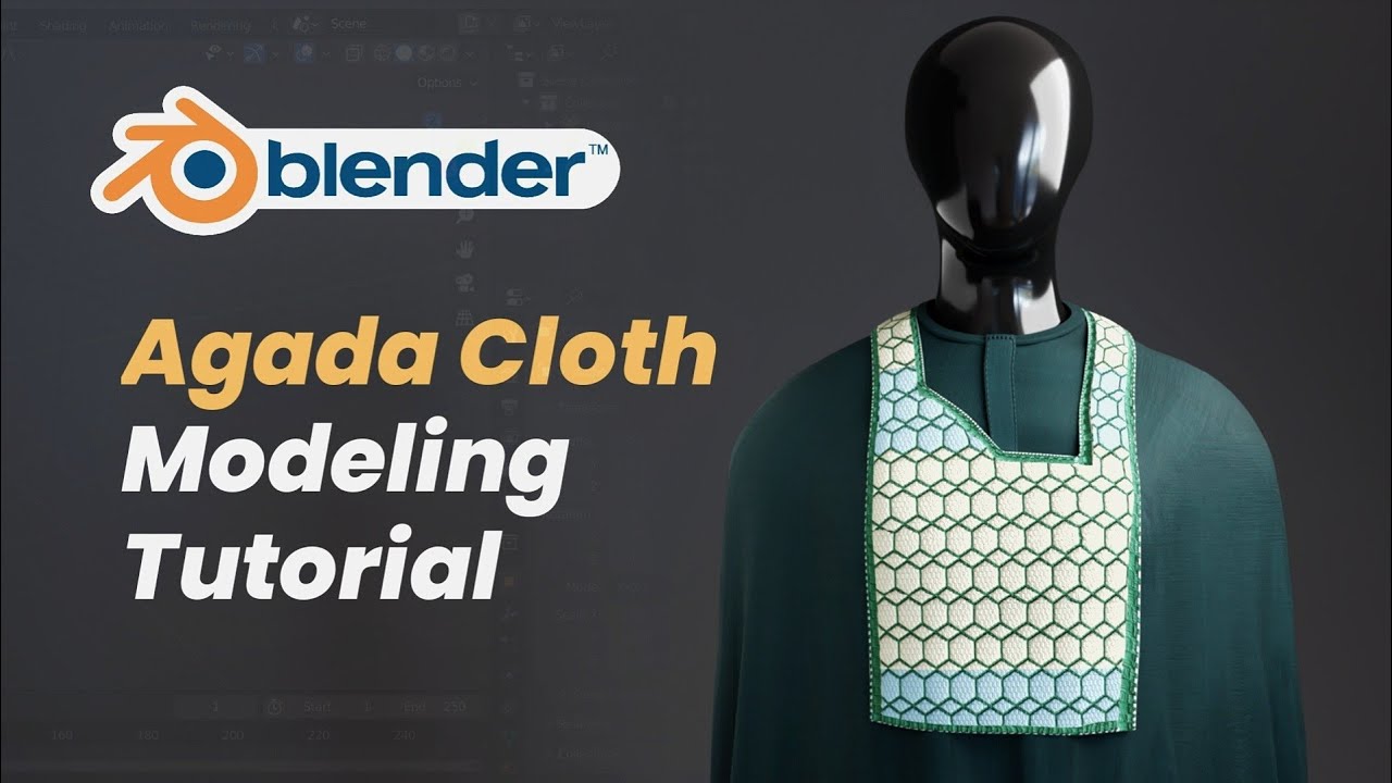 Blender Cloth Modeling - Model Native Agbada Cloth with just a cube ! - YouTube