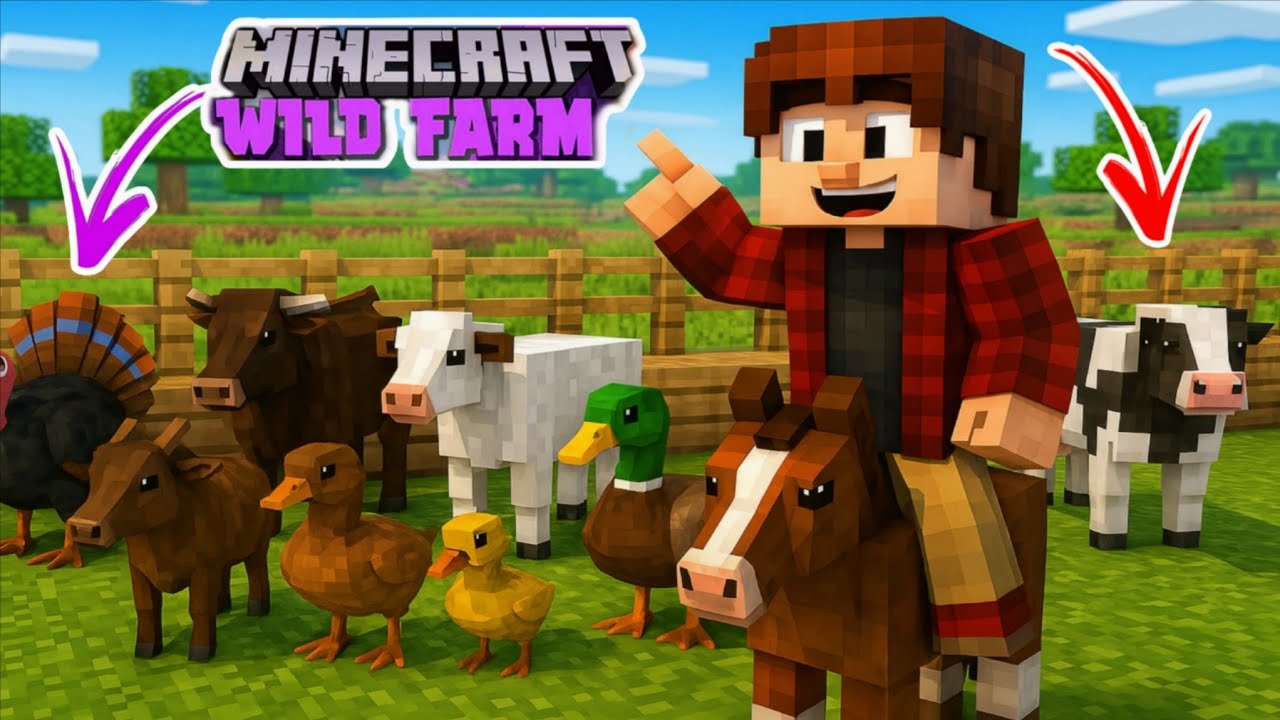 Wild Farm Craft TODOS os ANIMAIS REALISTAS do MOD de FAZENDA no ...