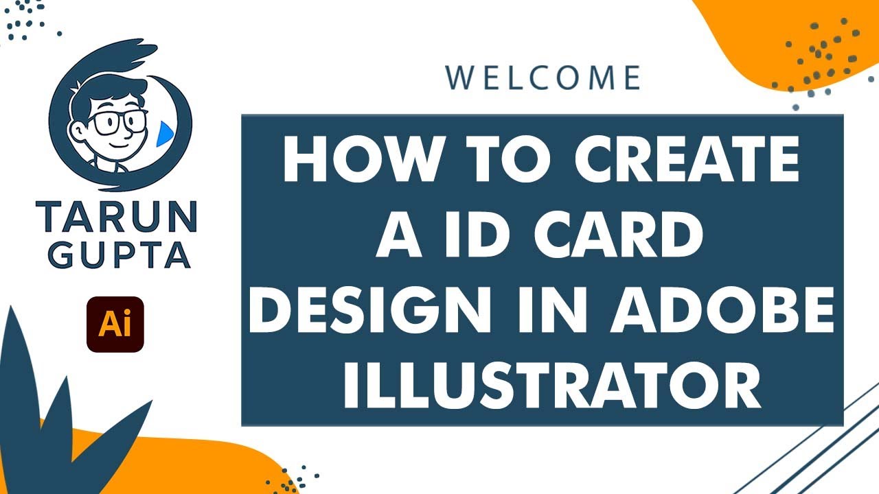 How to Create a ID Card Design in Adobe Illustrator - YouTube