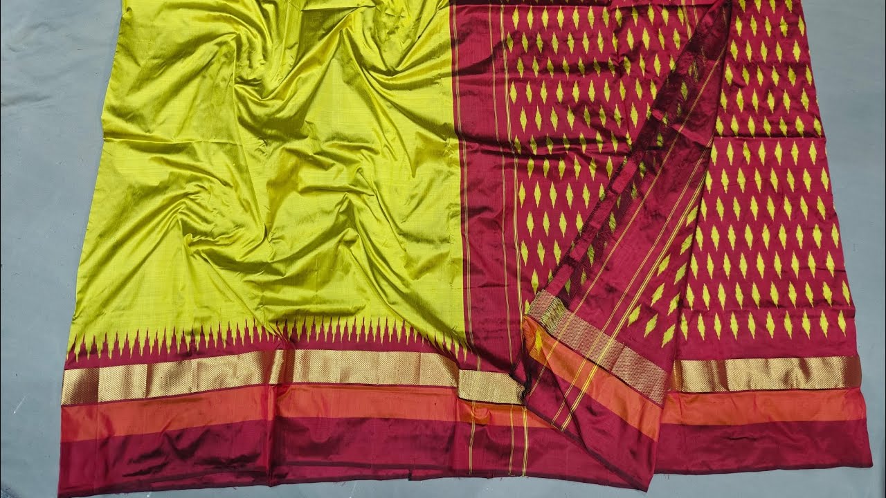 IKKAT HANDLOOM SAREES || IKKAT SILK SAREES || POCHAMPALLY SAREES - YouTube