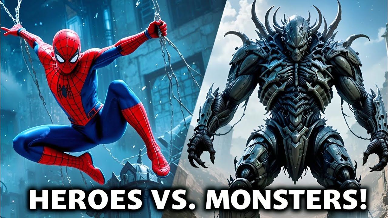 Spider-Man vs. Alien Armageddon: Who Will Save City ? - YouTube