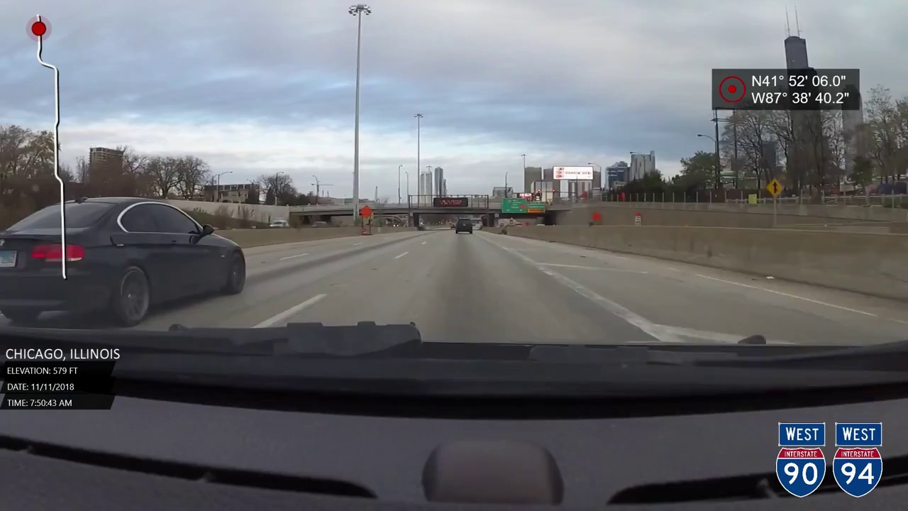 Dan Ryan Expressway Inbound (I-90/I-94 WB), Chicago's South Side to ...