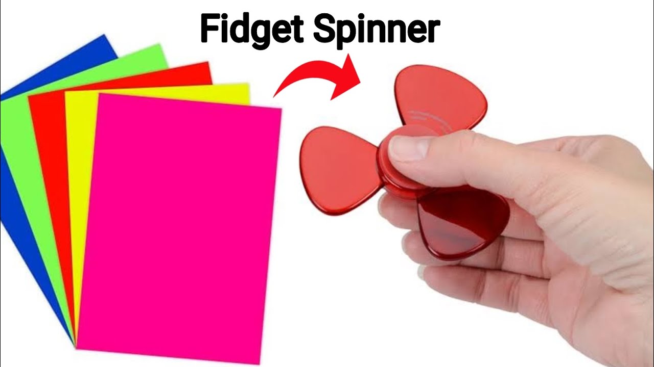 How to make a paper Fidget Spinner without Bearings/Diy paper Fidget ...