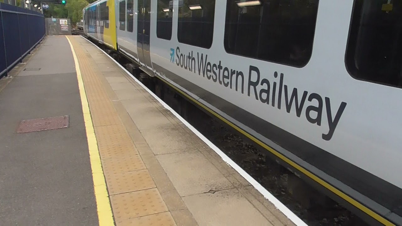 South Western Railway Class 450067-450 063 Departure Staines for London ...