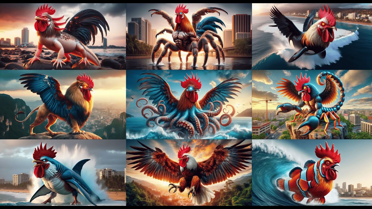 Amazing Animal Fusion Hybrid Rooster Hybrid with Other Animals Species ...