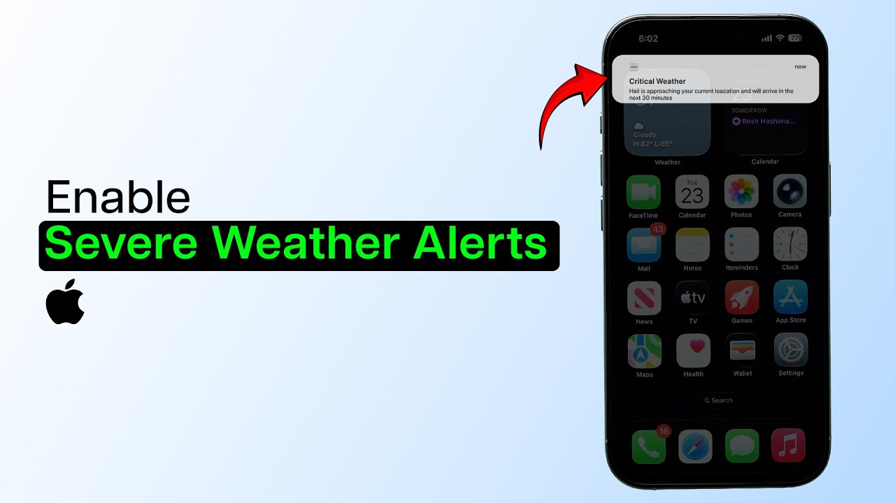 How To Turn ON Severe Weather Alerts On iPhone (Stay Safe & Updated ...