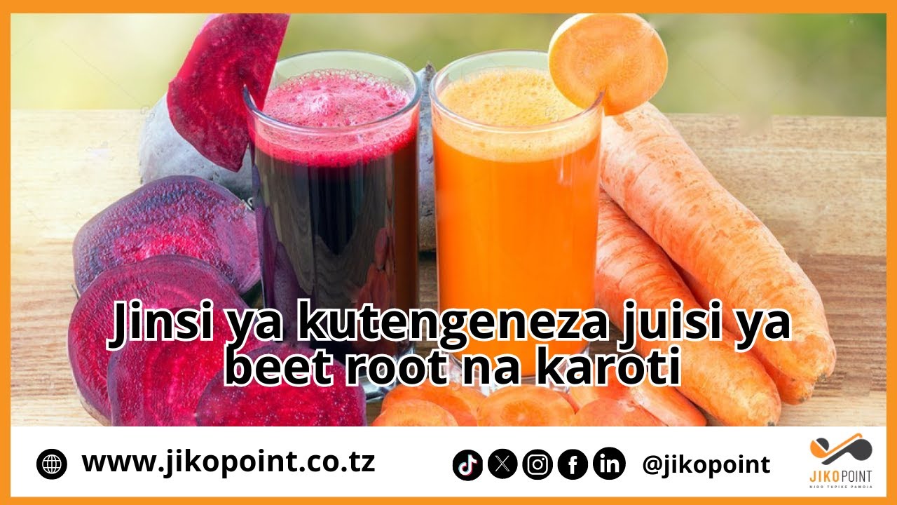 Jinsi ya kutengeneza juisi ya beet root na karoti - YouTube