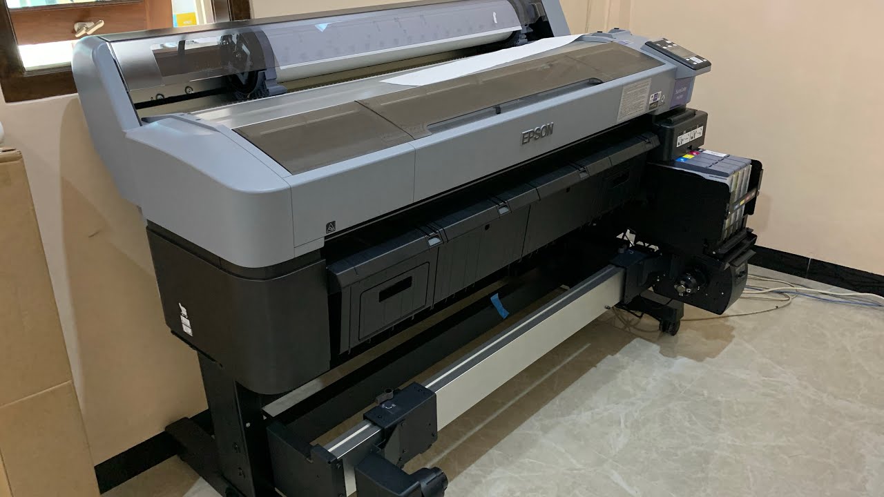 UNBOXING PRINTER SUBLIMASI EPSON F6330 dan ROLL PRESS - YouTube