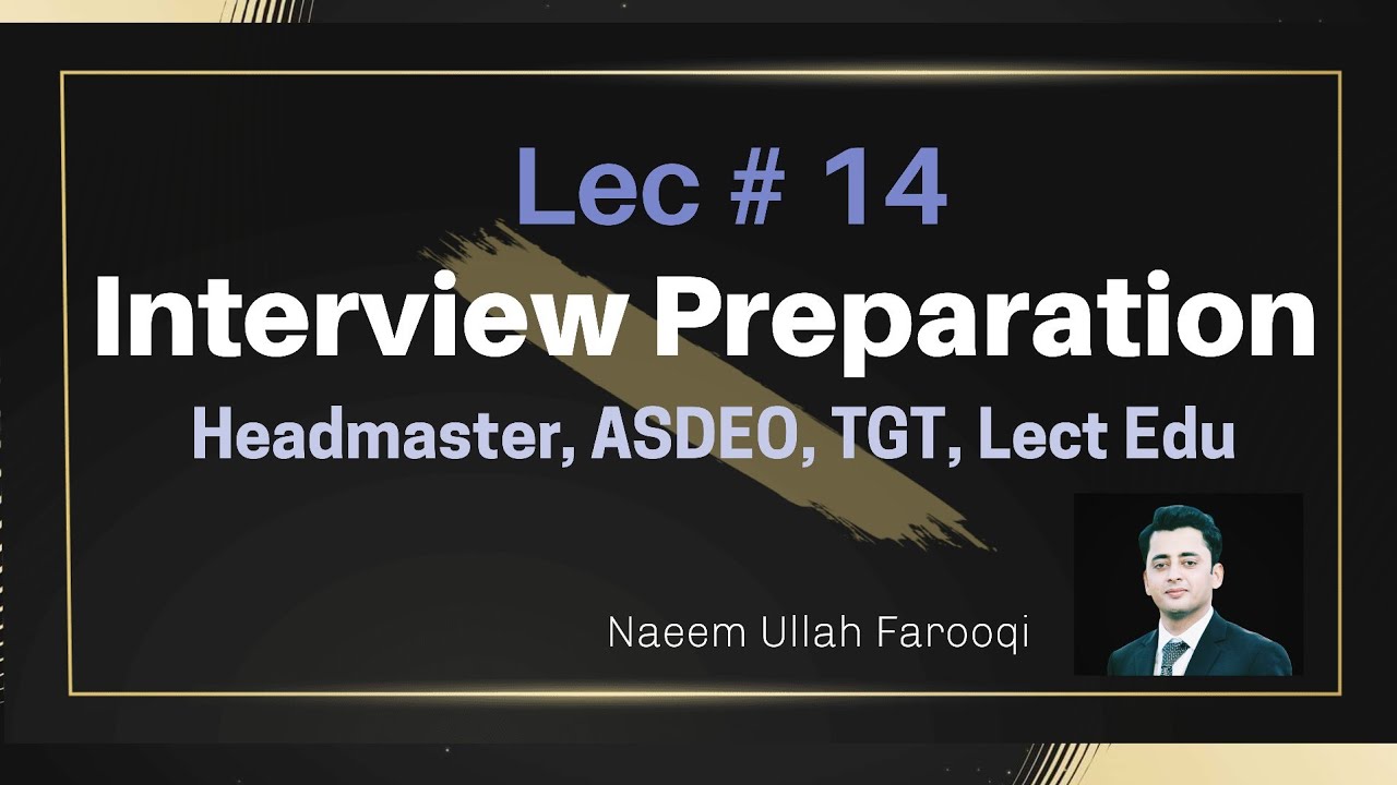 Lec 14 interview Preparation (Assessment part v) - YouTube