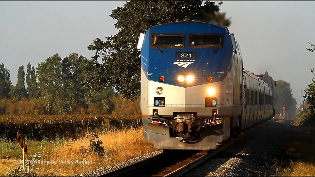 Amtrak Cascades train 507 @ Keene Road - Gervais, Oregon 8-13-2012 ...
