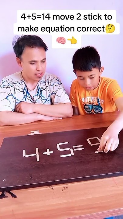 Only 1 ℅ can solve this puzzle🤯 move 1 stick to fix 4+5=14 #shorts - YouTube
